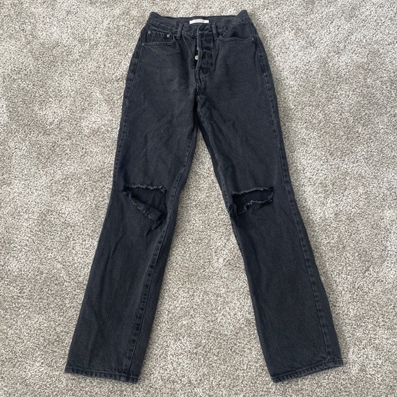 PacSun | Jeans | Pacsun Eco Black Distressed Dad Jeans | Poshmark